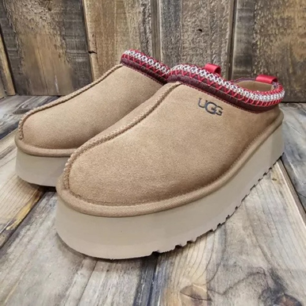Ugg Chestnut Tazz Platform Tasman Slippers Shoes Women - Gem
